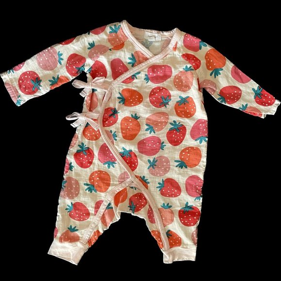 Angel Dear | One Pieces | Angel Dear Strawberry Coverall 36 Months ...